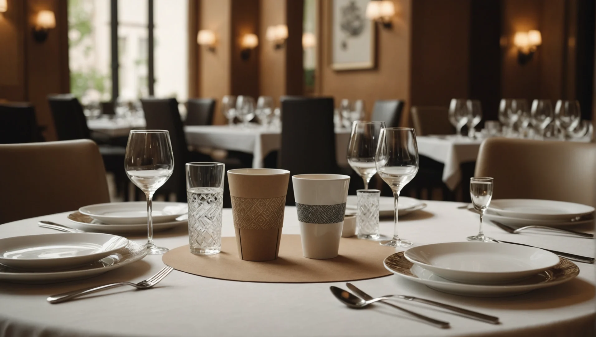 Gobelets en carton: stars de la gastronomie écoresponsable